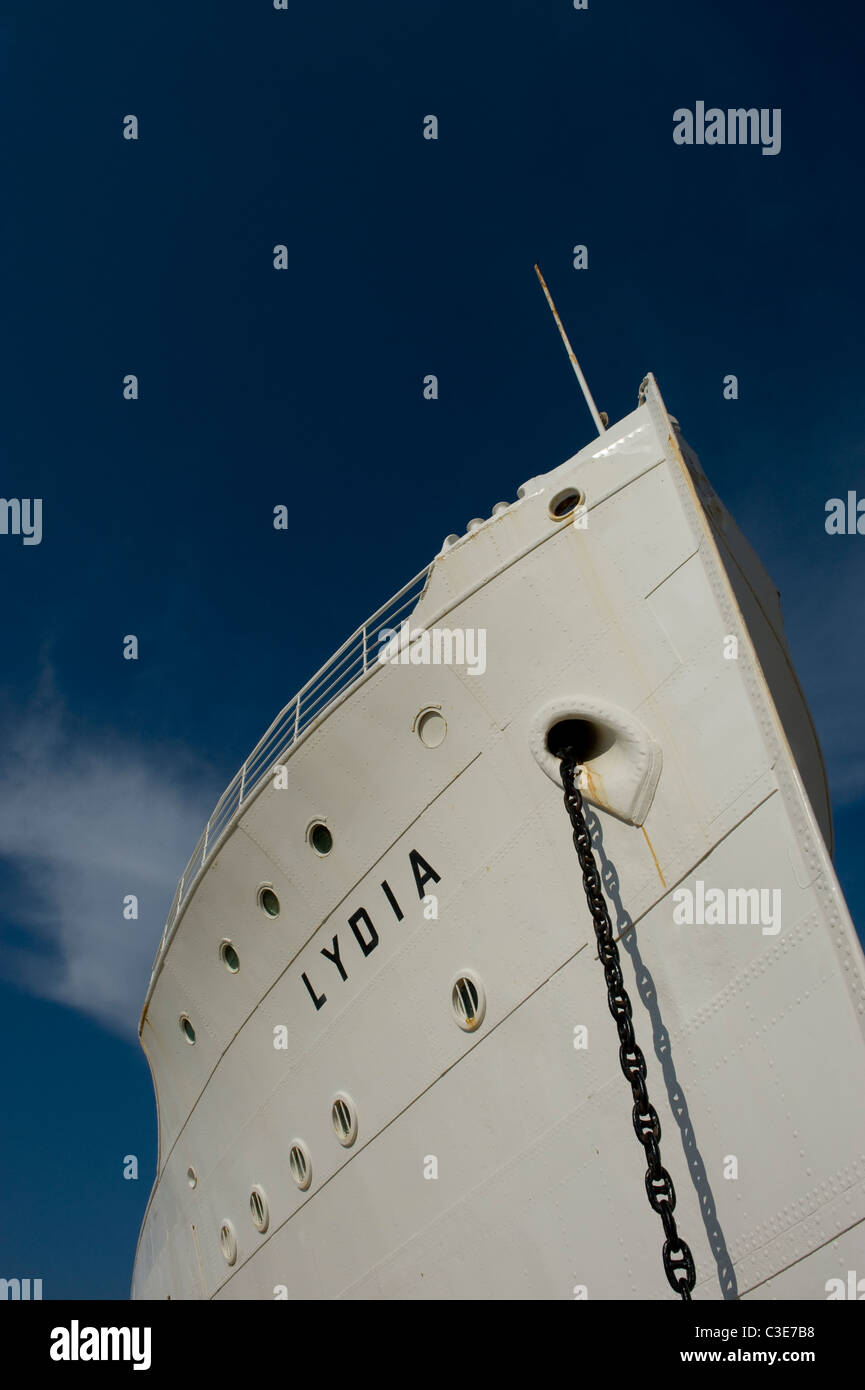 Once travelling to Beyrouth, the steamship "Le Lydia" today serves as ...