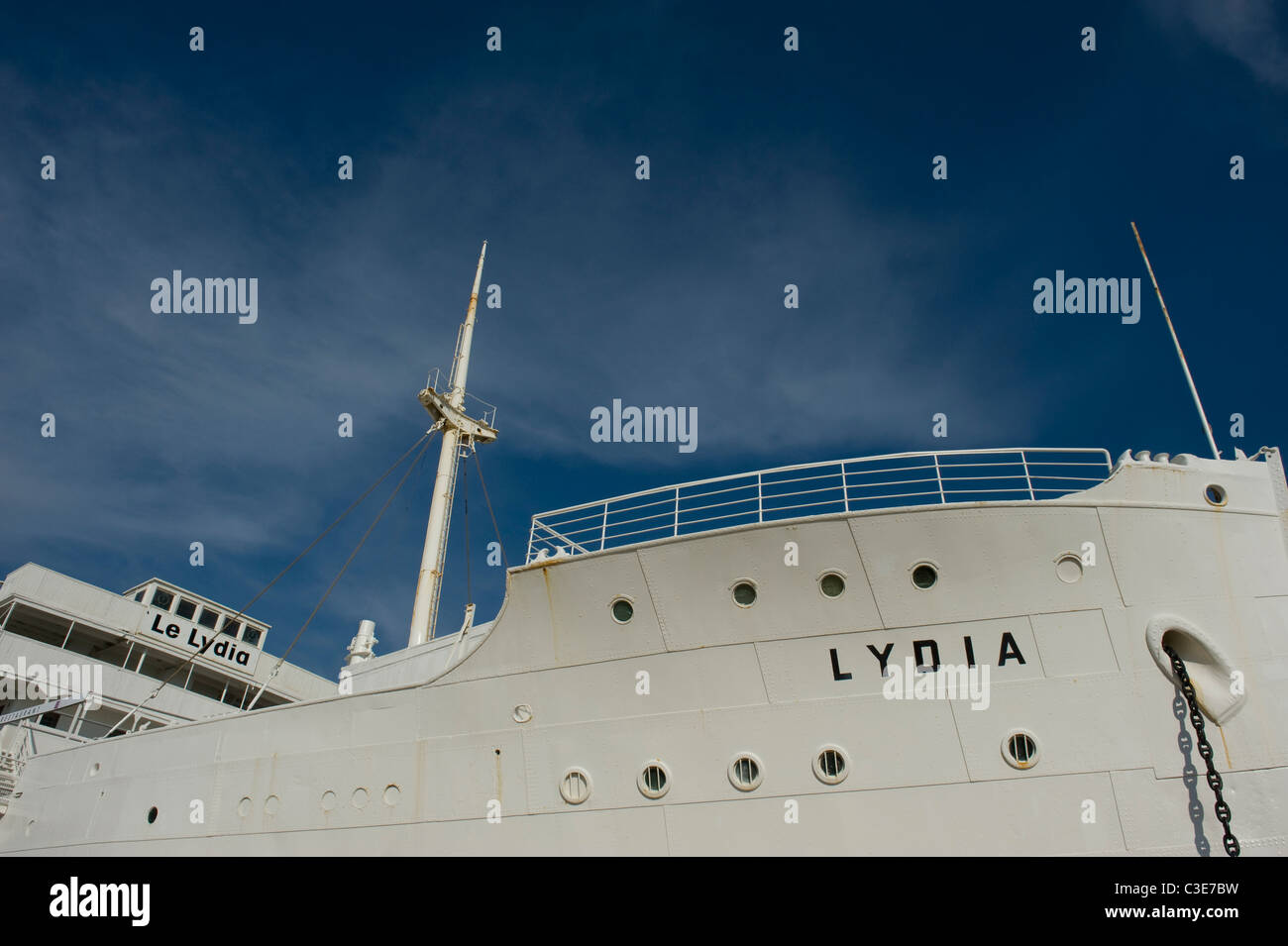Once travelling to Beyrouth, the steamship "Le Lydia" today serves as ...