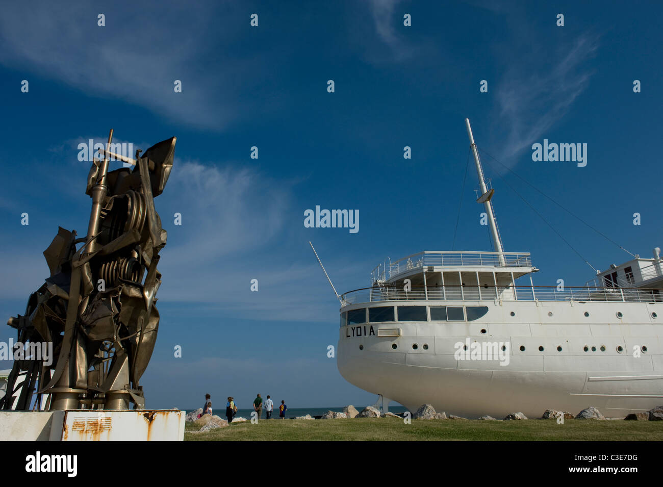 Once travelling to Beyrouth, the steamship "Le Lydia" today serves as ...