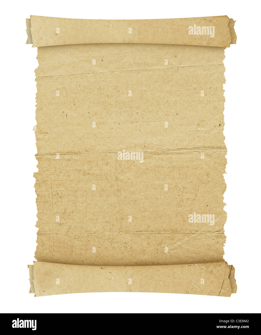 Paper scroll isolated on white Stock Photo - Alamy