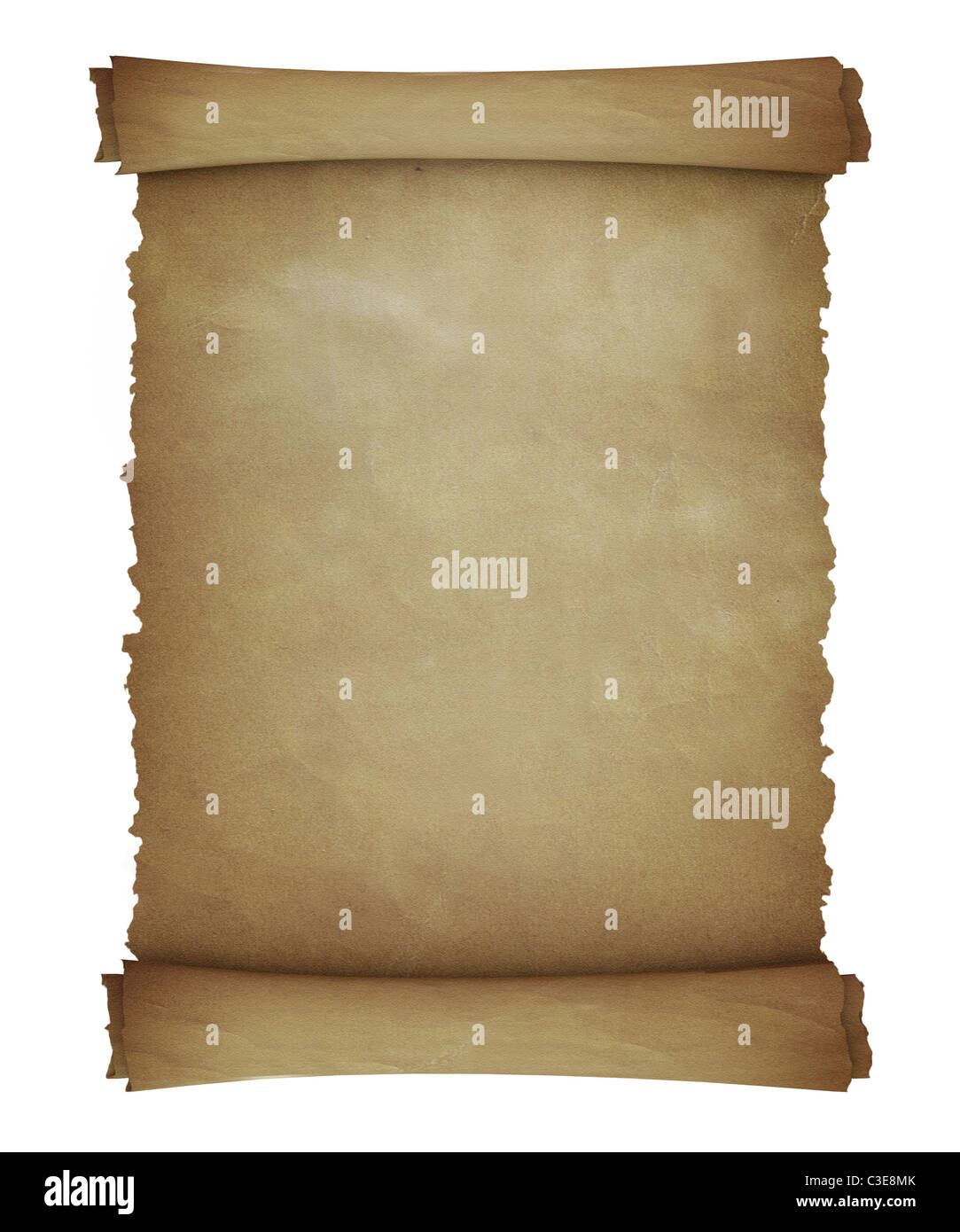 Paper scroll isolated on white Stock Photo - Alamy