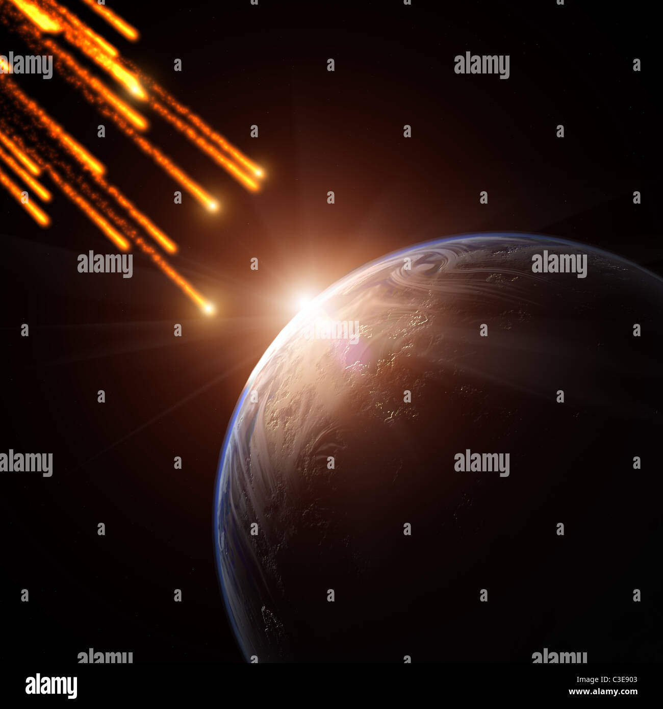 Meteorite shower hi-res stock photography and images - Alamy