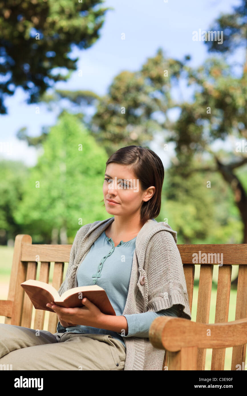 Lovely woman reading Stock Photo - Alamy
