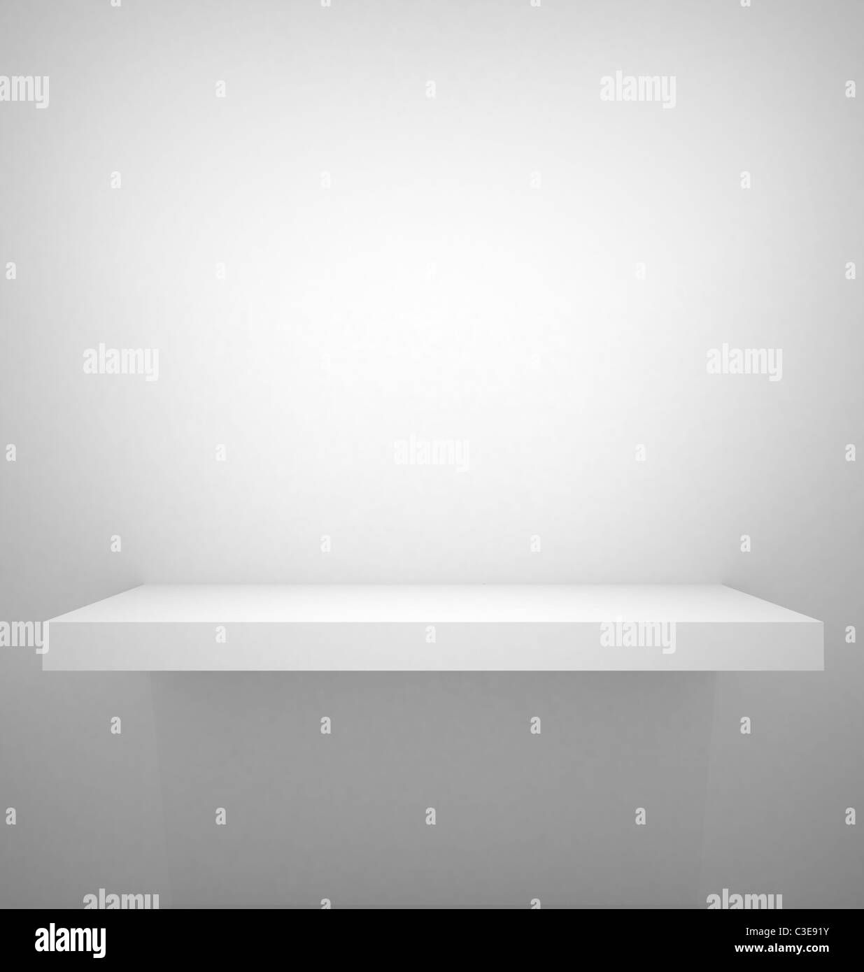 White shelf empty Black and White Stock Photos & Images - Alamy