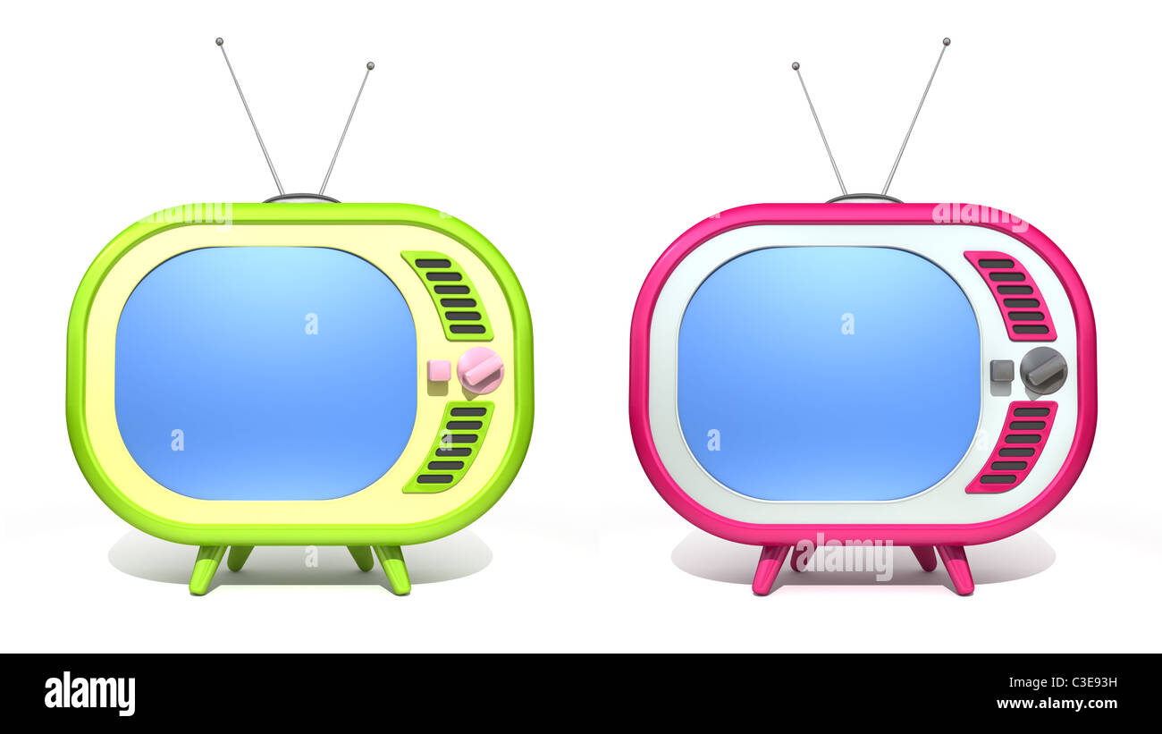Retro tv cartoon Cut Out Stock Images & Pictures - Alamy