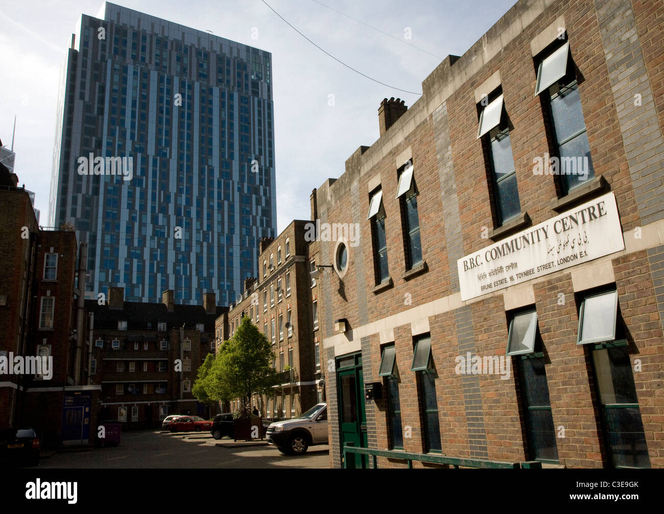 BBC Community Centre, Bourne Estate, Toynbee Street, London Stock Photo ...