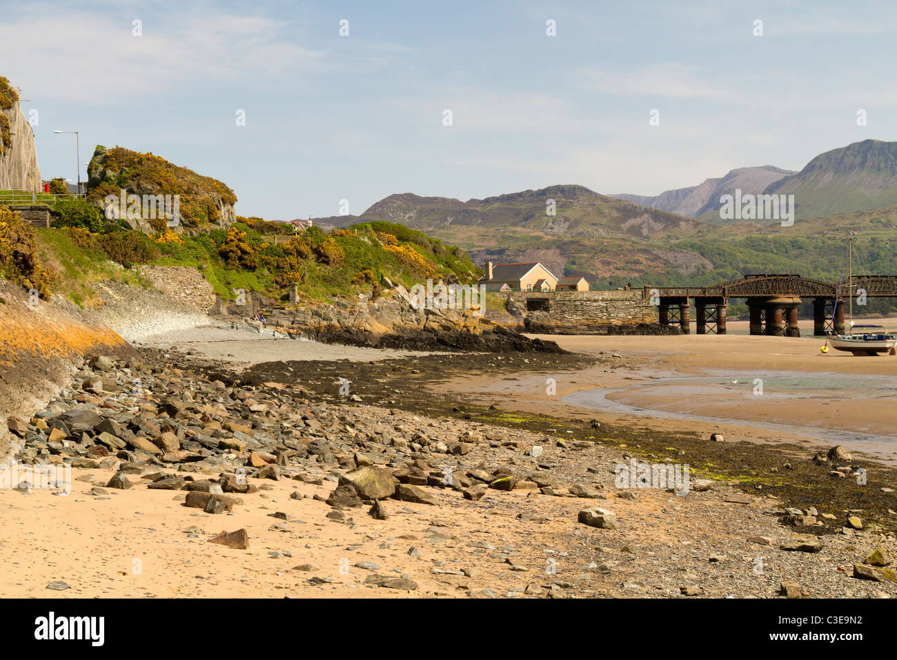 The Mawddach Estuary in Barmouth Wales Stock Photo - Alamy