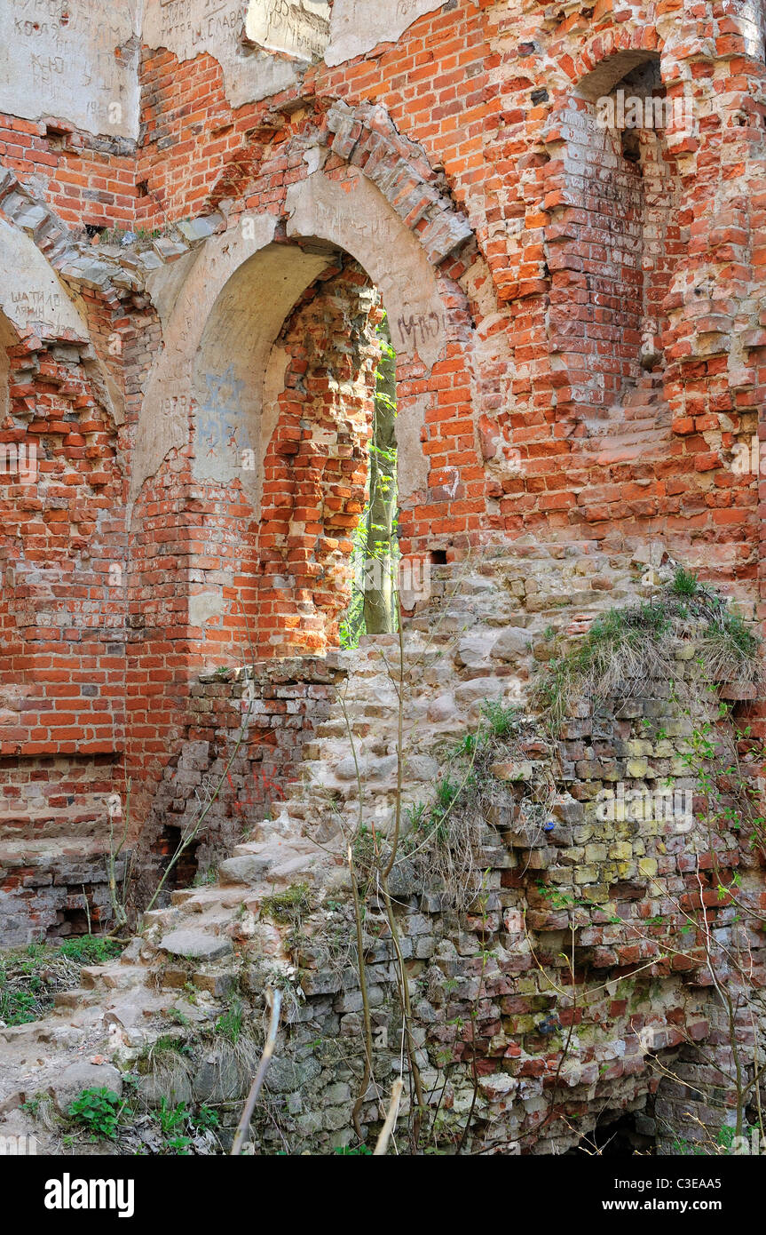 Brick wall of old castle Balga in Prussia, Kaliningrad region, Russia ...