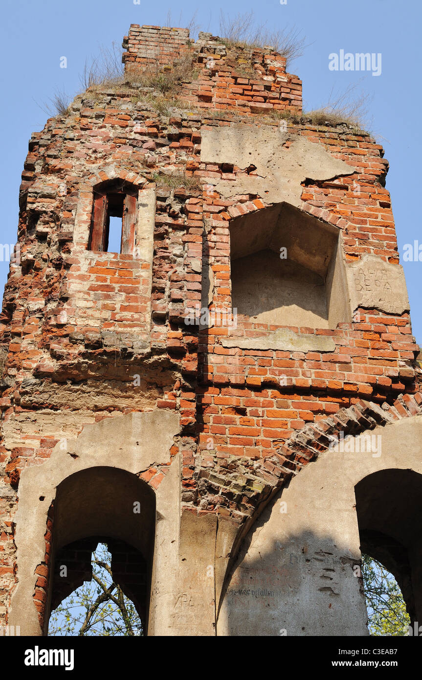 Brick wall of old castle Balga in Prussia, Kaliningrad region, Russia ...