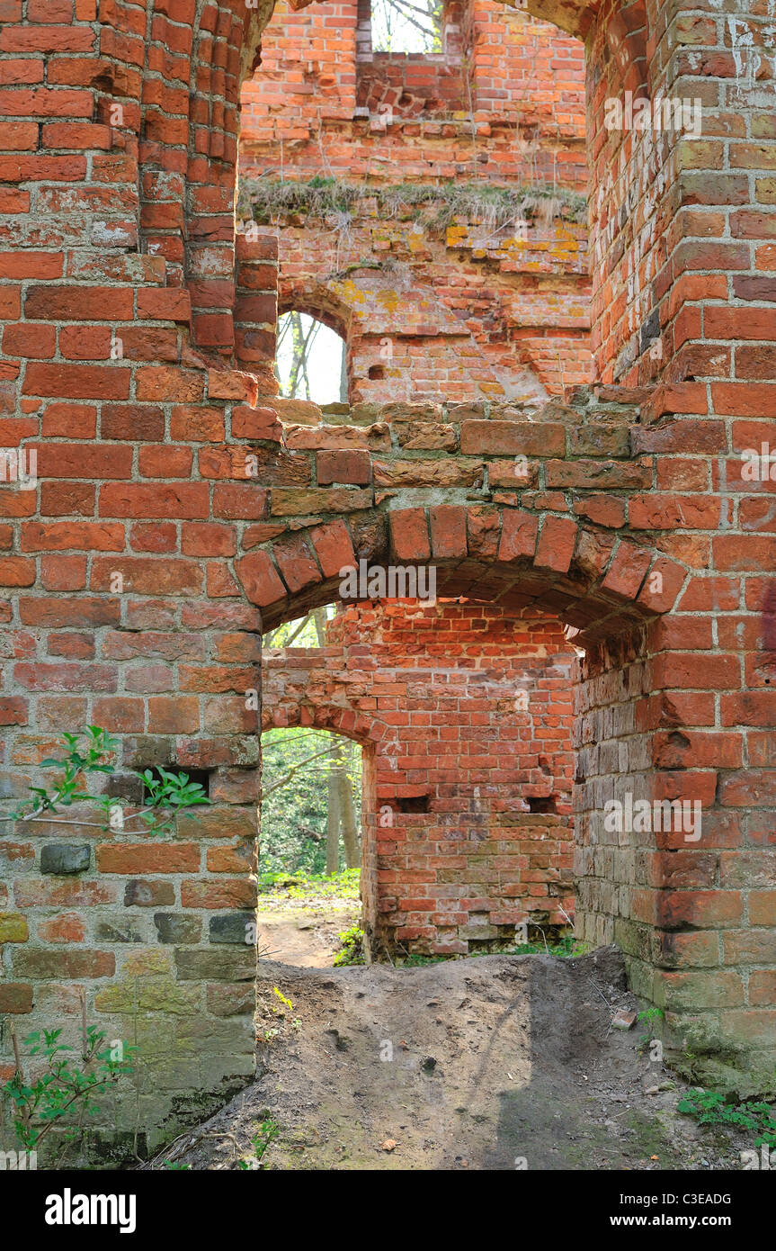 Brick wall of old castle Balga in Prussia, Kaliningrad region, Russia ...