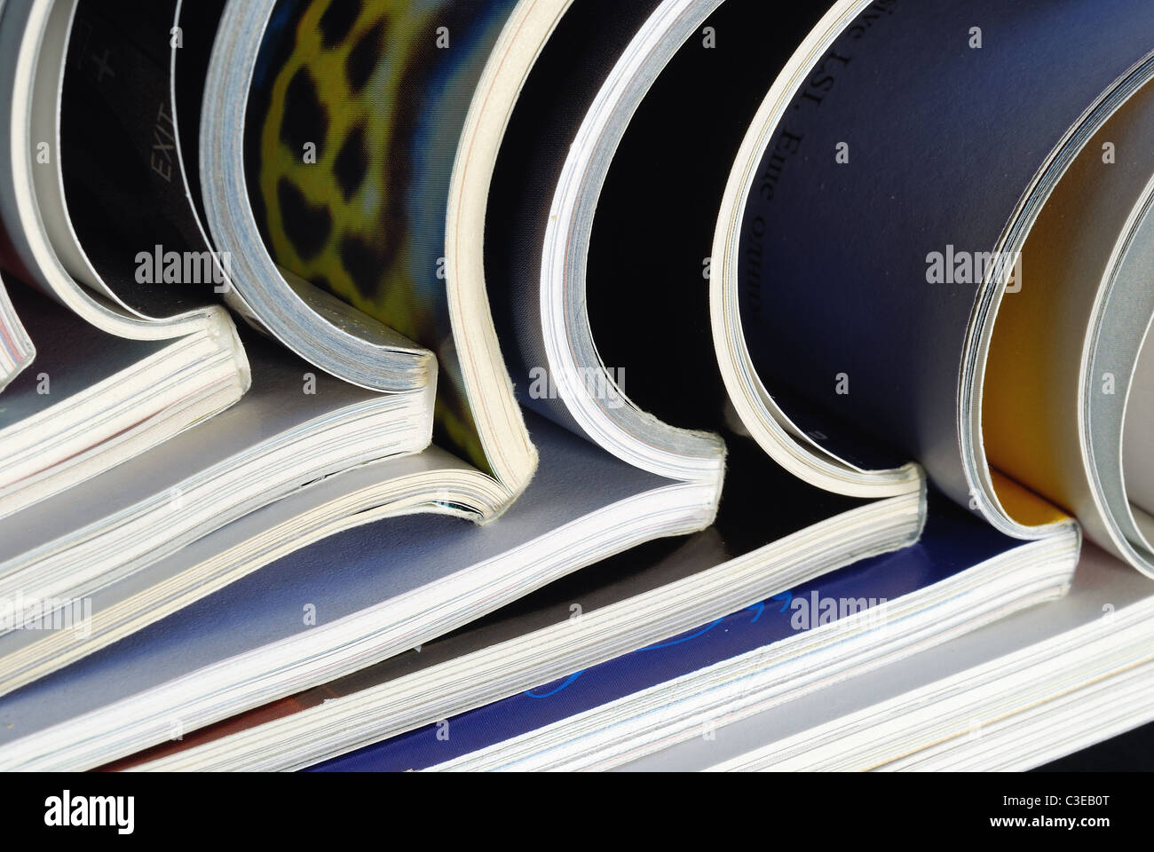 Stack of color catalogs Stock Photo - Alamy