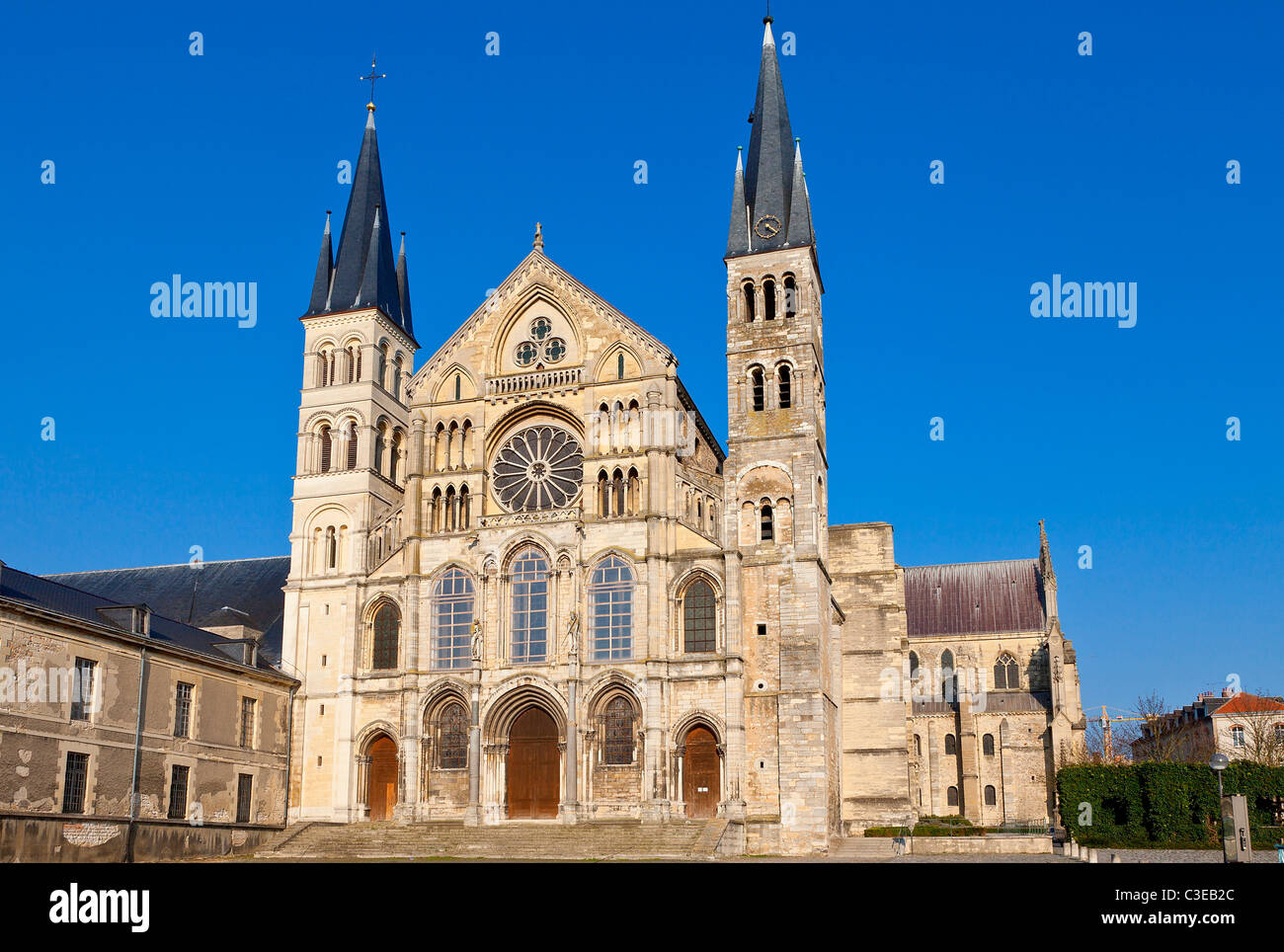 Reims, Saint remi Basilica, listed as World Heritage by UNESCO Stock ...