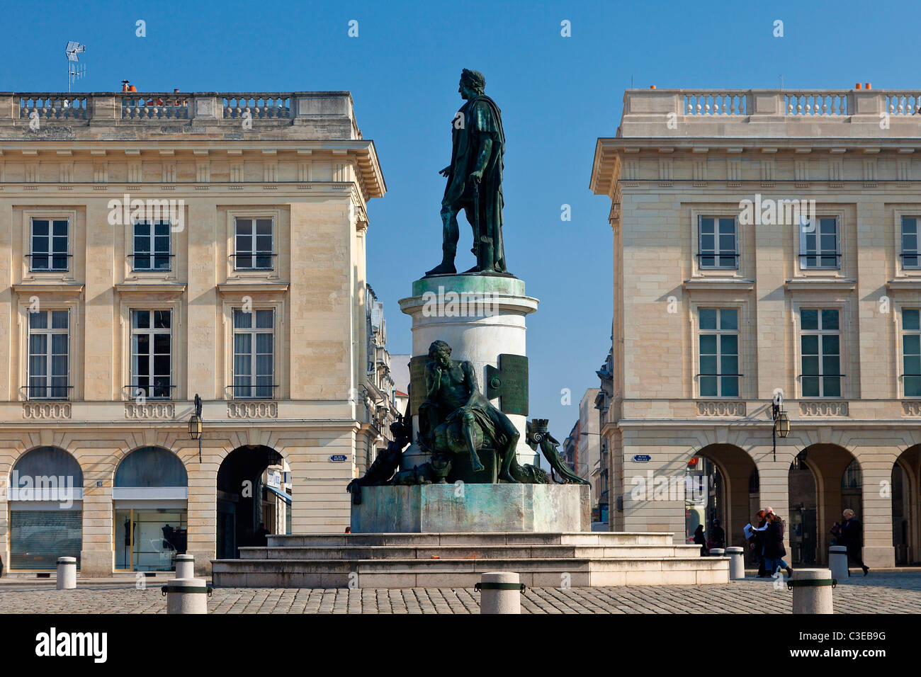 Europe, France, Marne (51), Place Royale (Royale Square), Reims Stock ...
