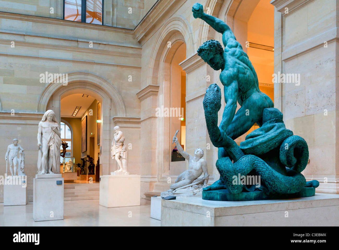 Europe, France, Paris (75), interior of the Cour Puget at the Louvre ...