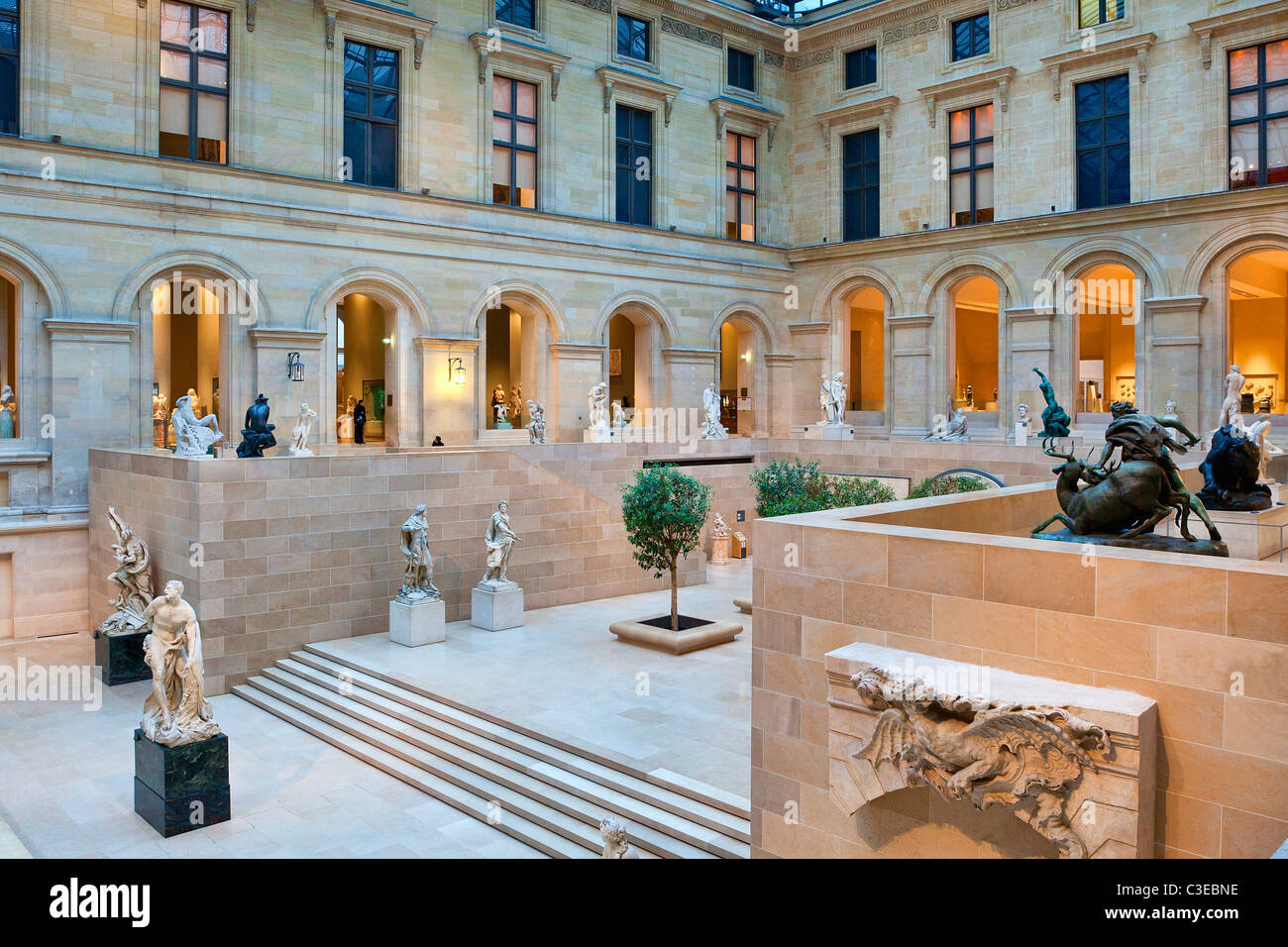 Paris, Louvre Museum, Cour Puget Stock Photo - Alamy