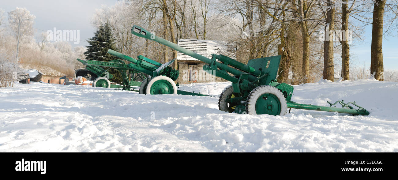 Exposure of weapons on the territory of the fort-Five. Kaliningrad ...