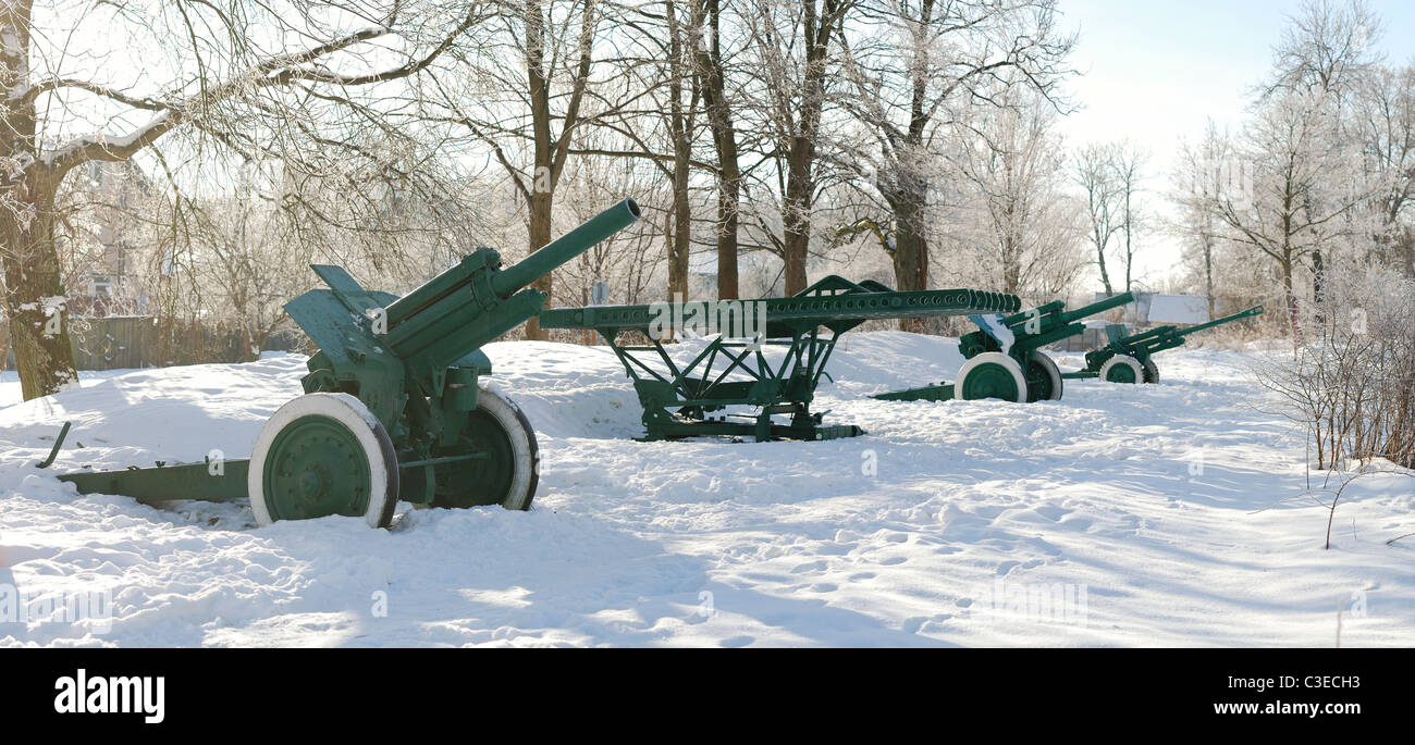 Exposure of weapons on the territory of the fort-Five. Kaliningrad ...