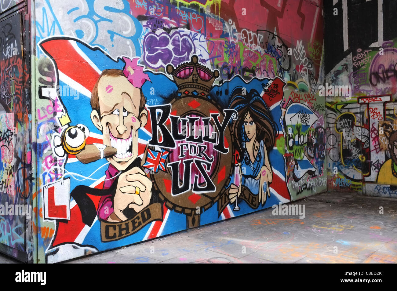 Royal Wedding Mural Stock Photo - Alamy