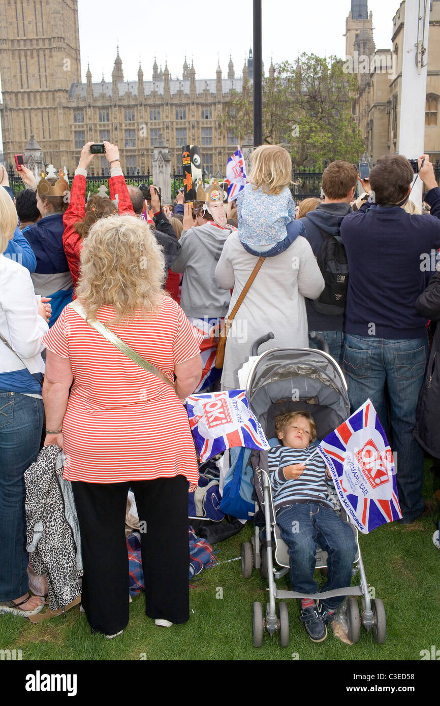 A young boy sleeps in his pushchair Stock Photo - Alamy