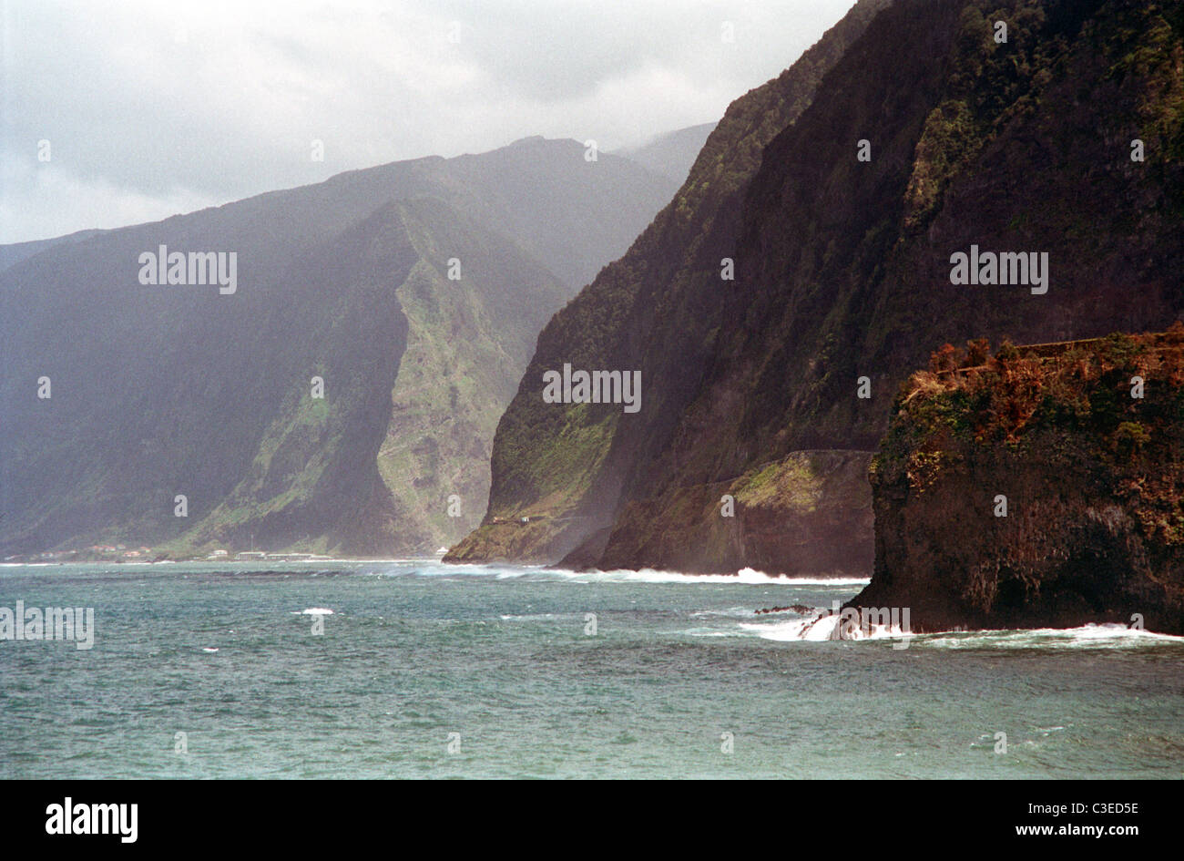 Coastline of western Madeira view from Seixal Stock Photo - Alamy