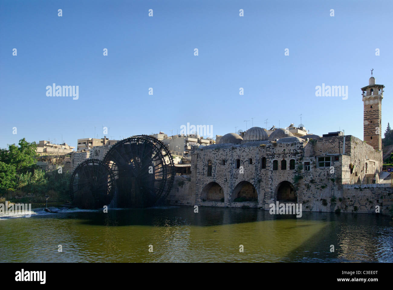 Hama noria water wheel hi-res stock photography and images - Alamy