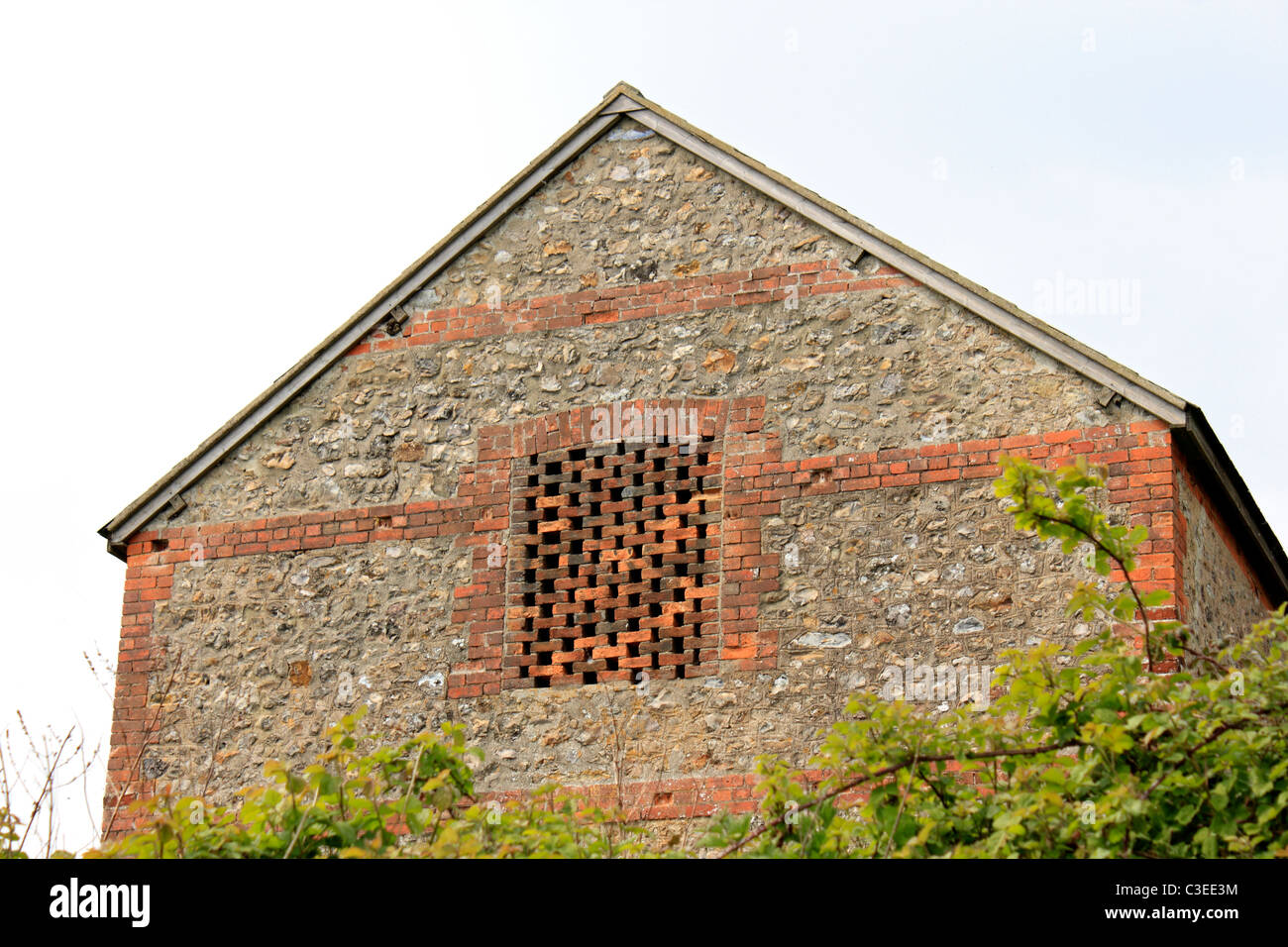 Stone and brick barn Dorset countryside England UK Stock Photo - Alamy