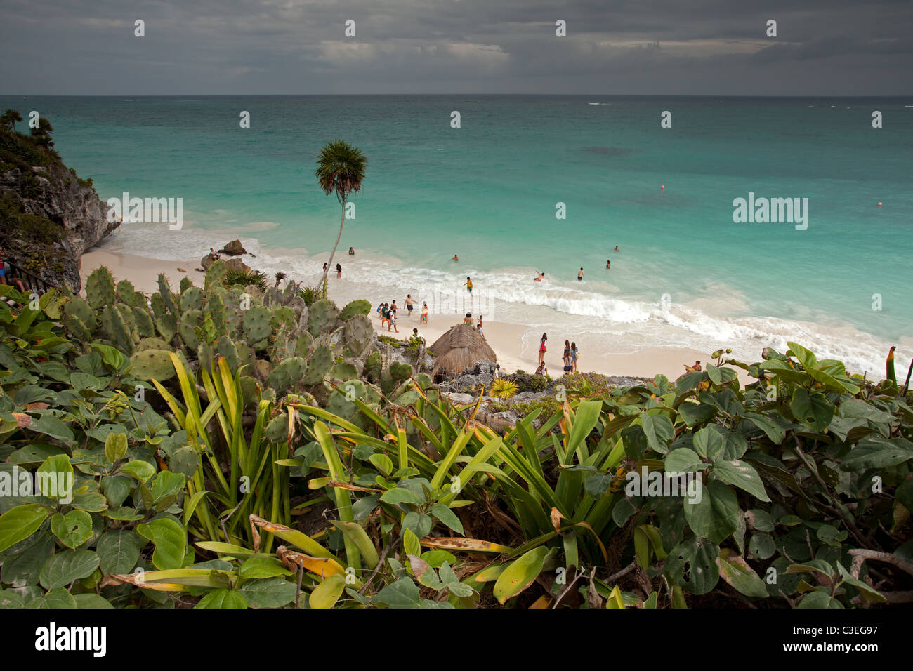 Tulum Maya Ruins: Beach Stock Photo - Alamy