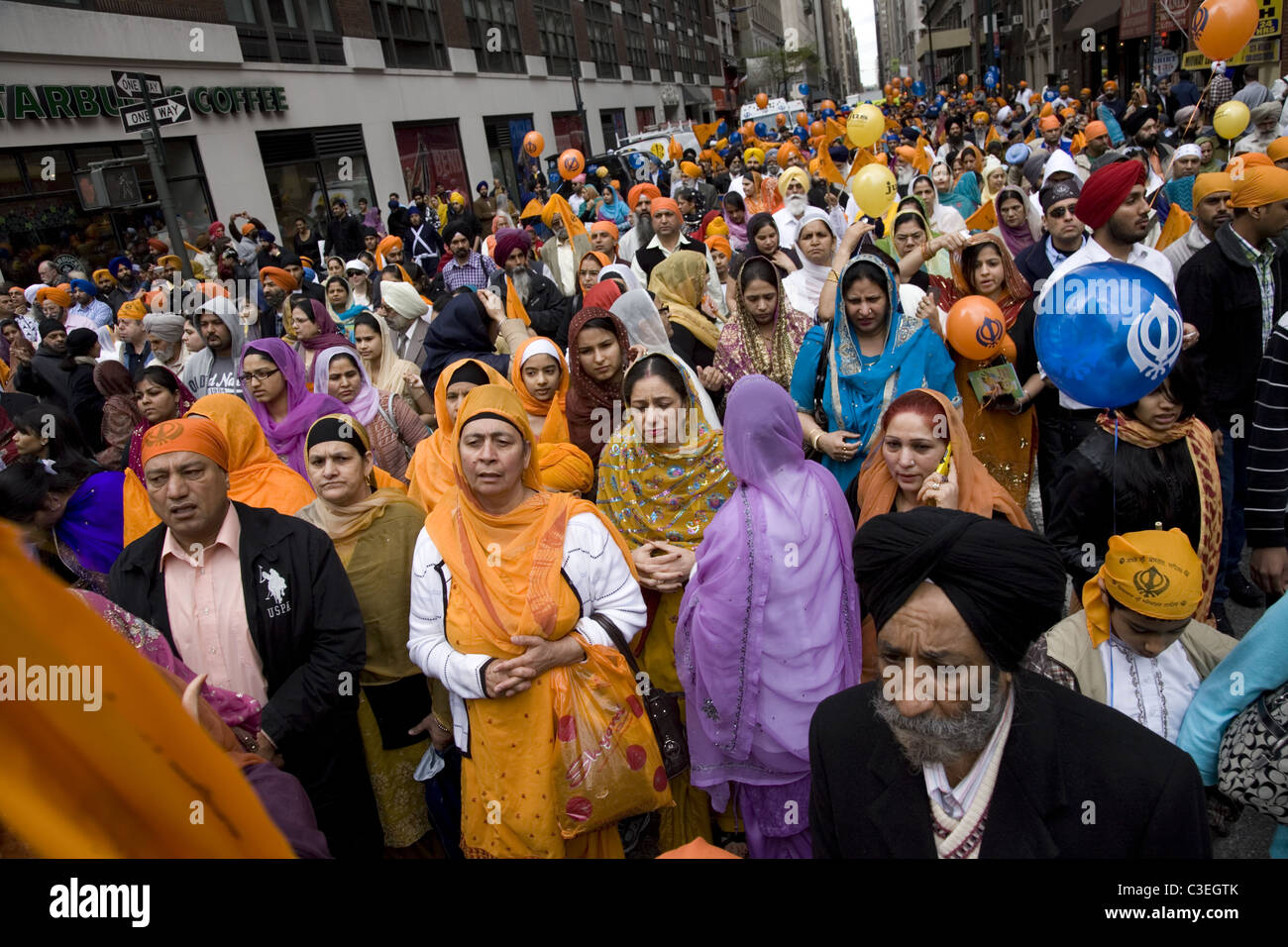 Annual Sikh Parade along Madison Avenue in New York City Stock Photo - Alamy