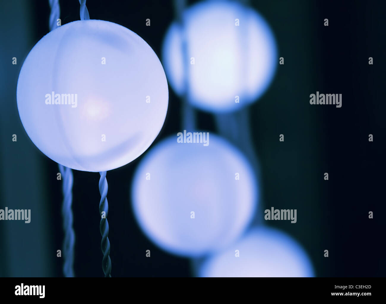 Photograph of glowing lights at nighttime Stock Photo - Alamy
