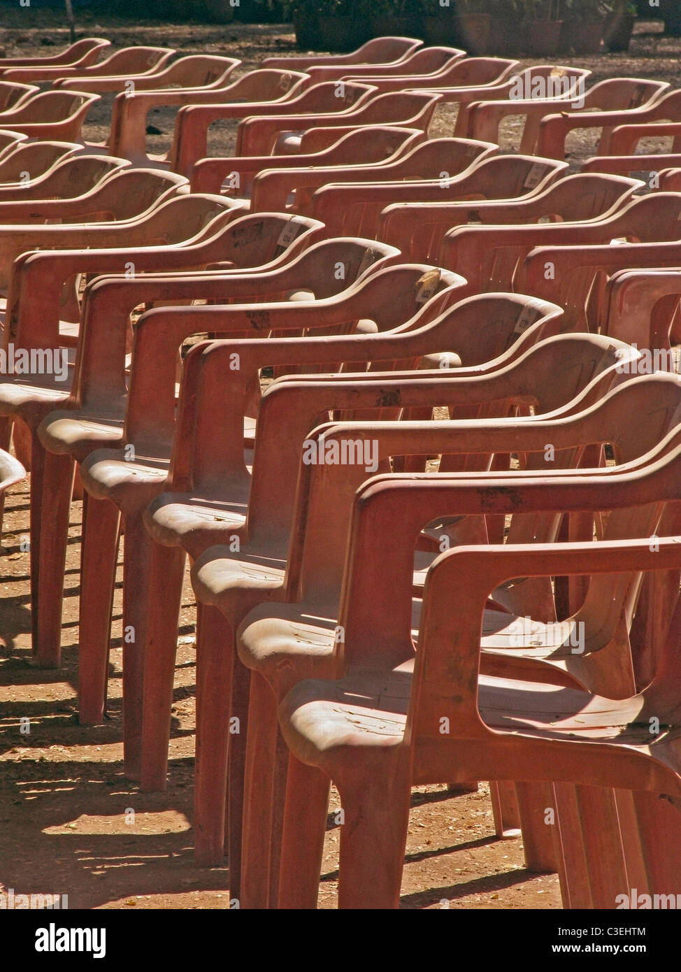 Plastic chairs hi-res stock photography and images - Alamy