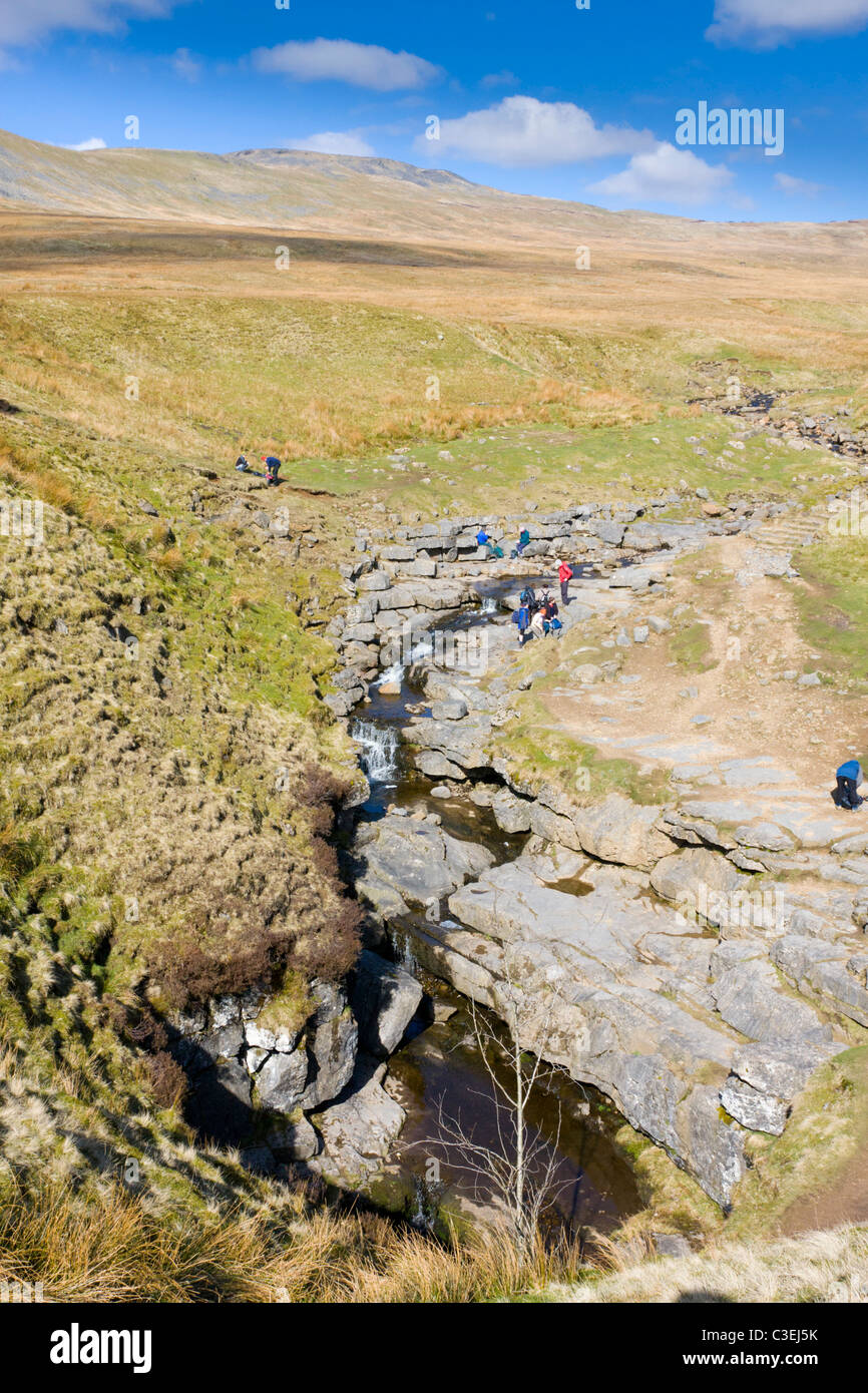 Entrace to Gaping Gill cave Yorkshire Dales UK Stock Photo - Alamy