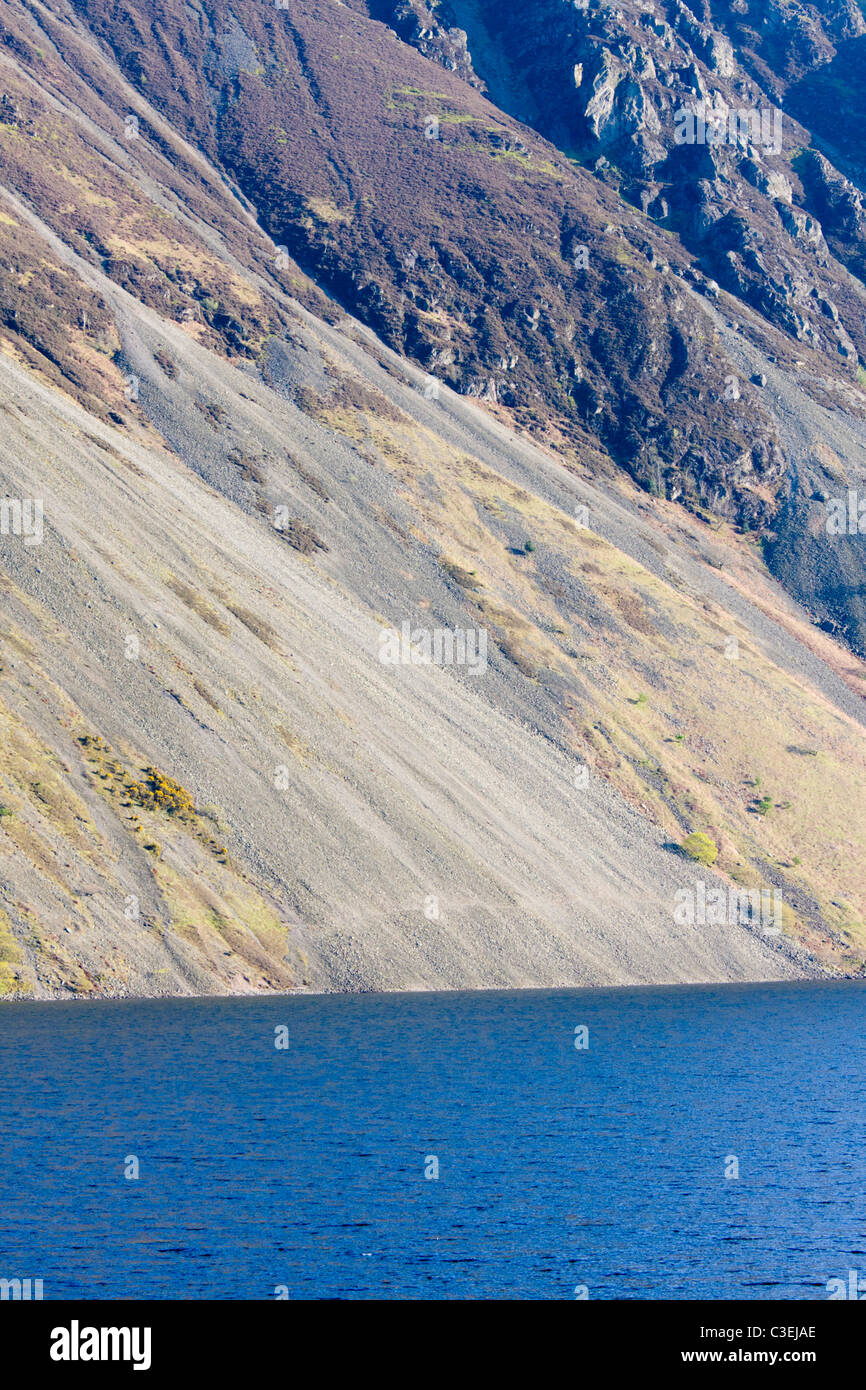 Scree slopes at Wastwater Lake District Cumbria UK Stock Photo - Alamy