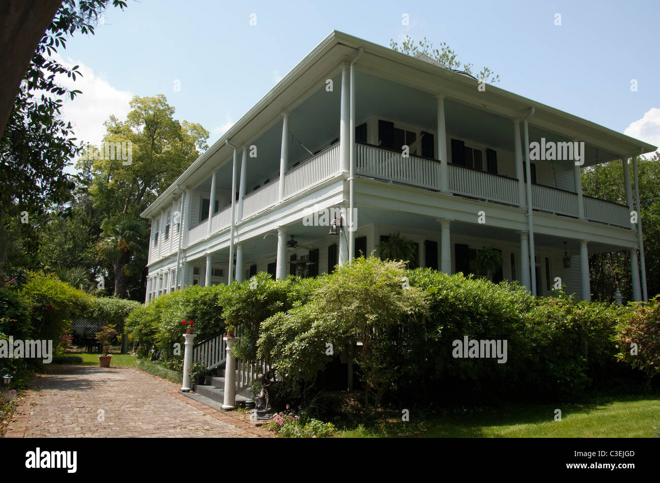South Carolina, Beaufort. The William Waterhouse home, c. 1898 Stock ...