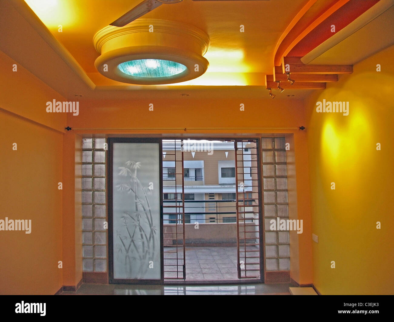 Interior of a living room in a flat at pune. Pune, Maharashtra, India ...