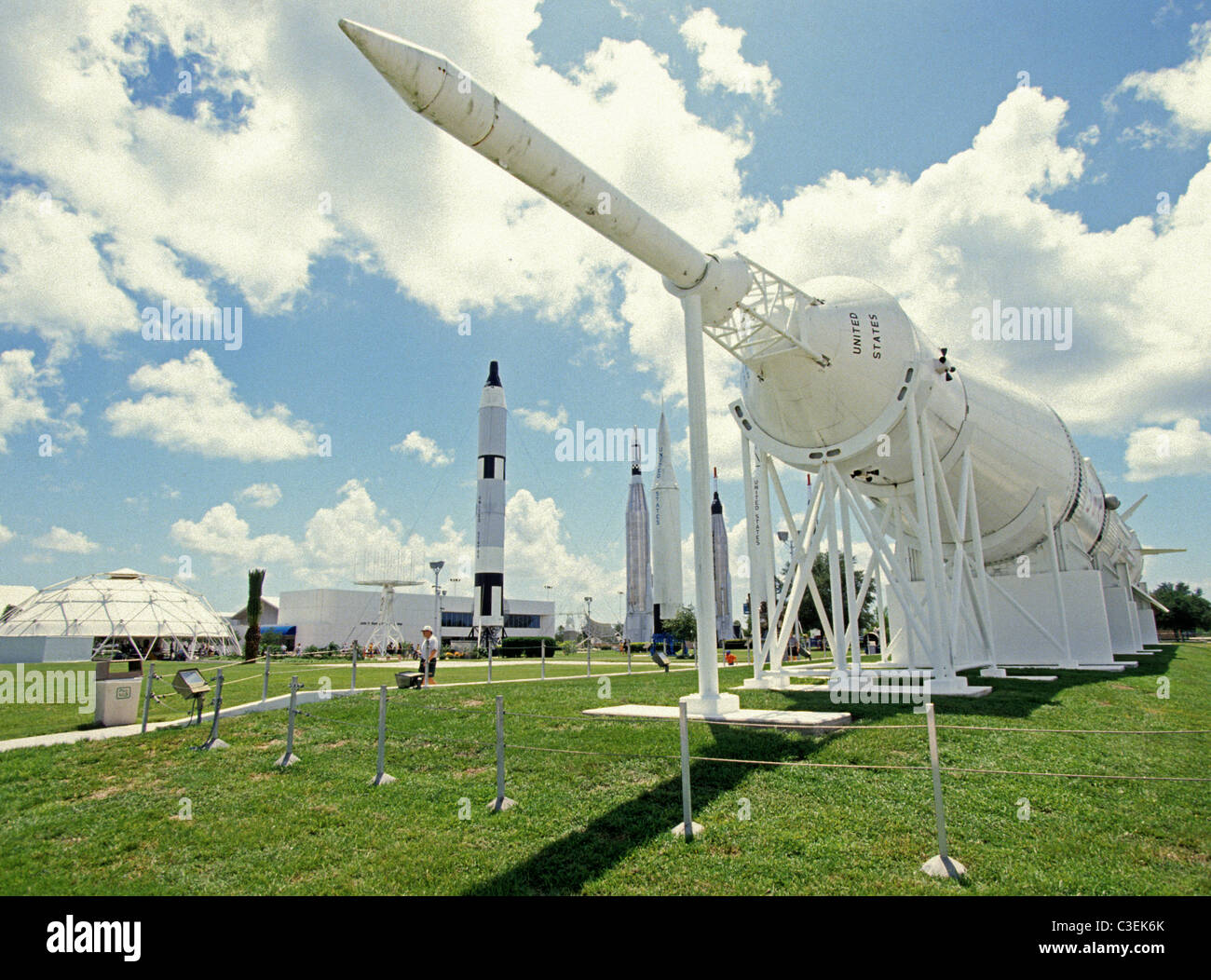 A Saturn 1B rocket in the NASA Rocket Garden at the Kennedy Space ...