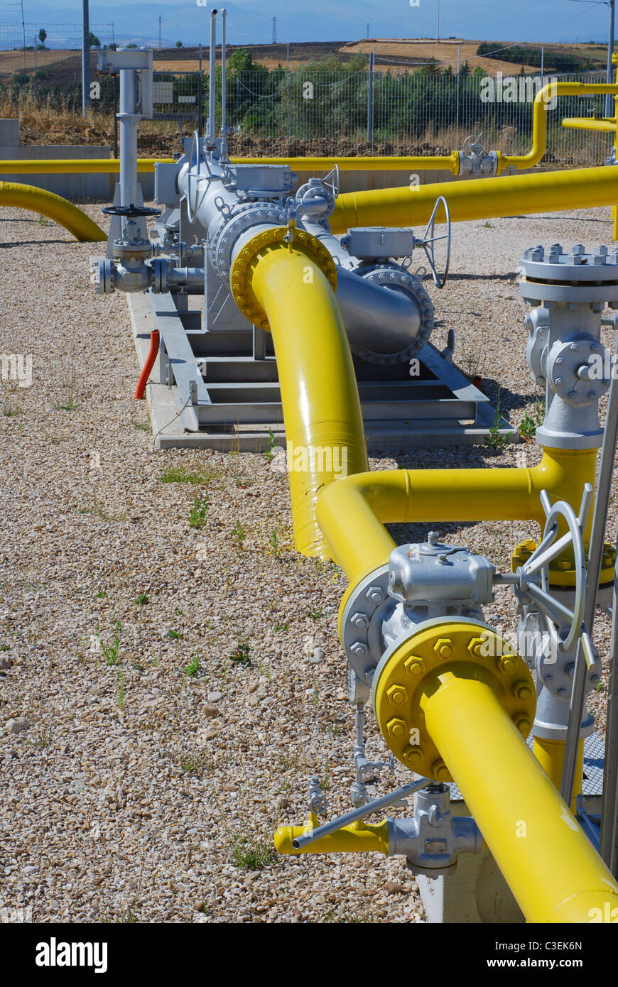 Industrial gas tubes Stock Photo - Alamy