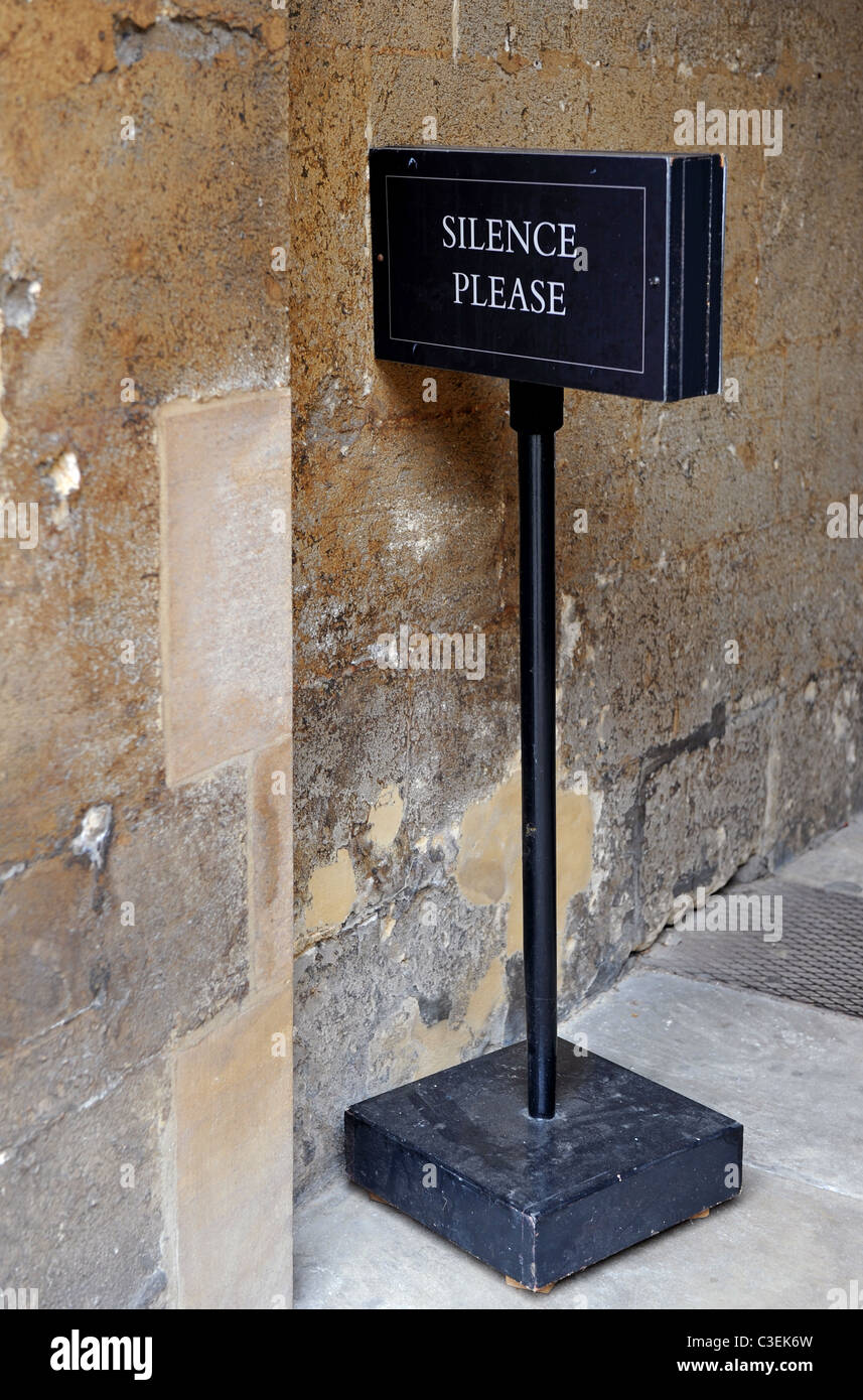 Silence Please Sign Board