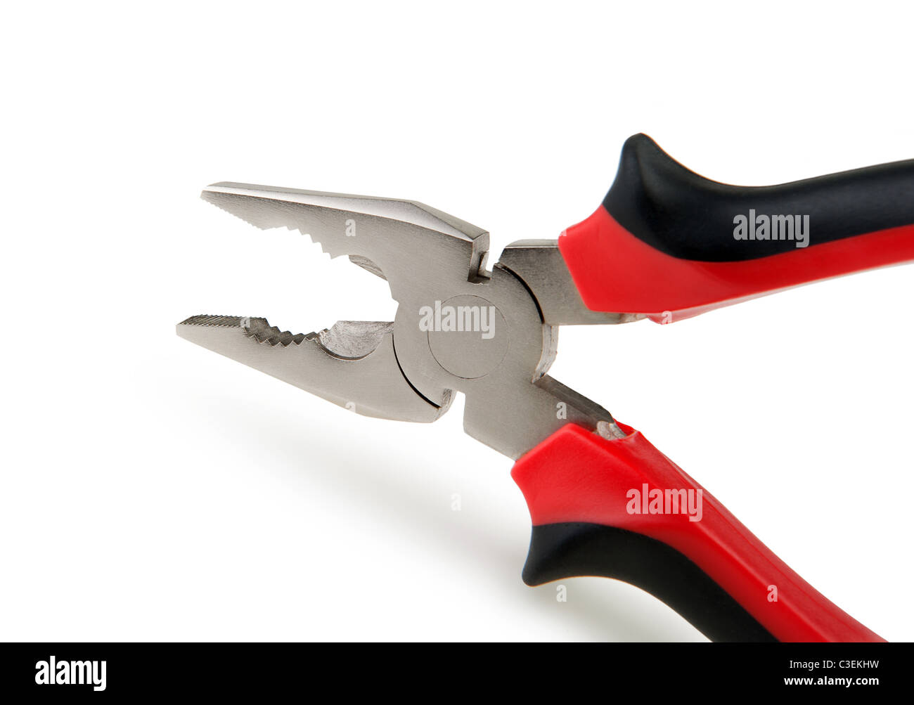 Pliers. The manual tool. Isolated on white background Stock Photo - Alamy
