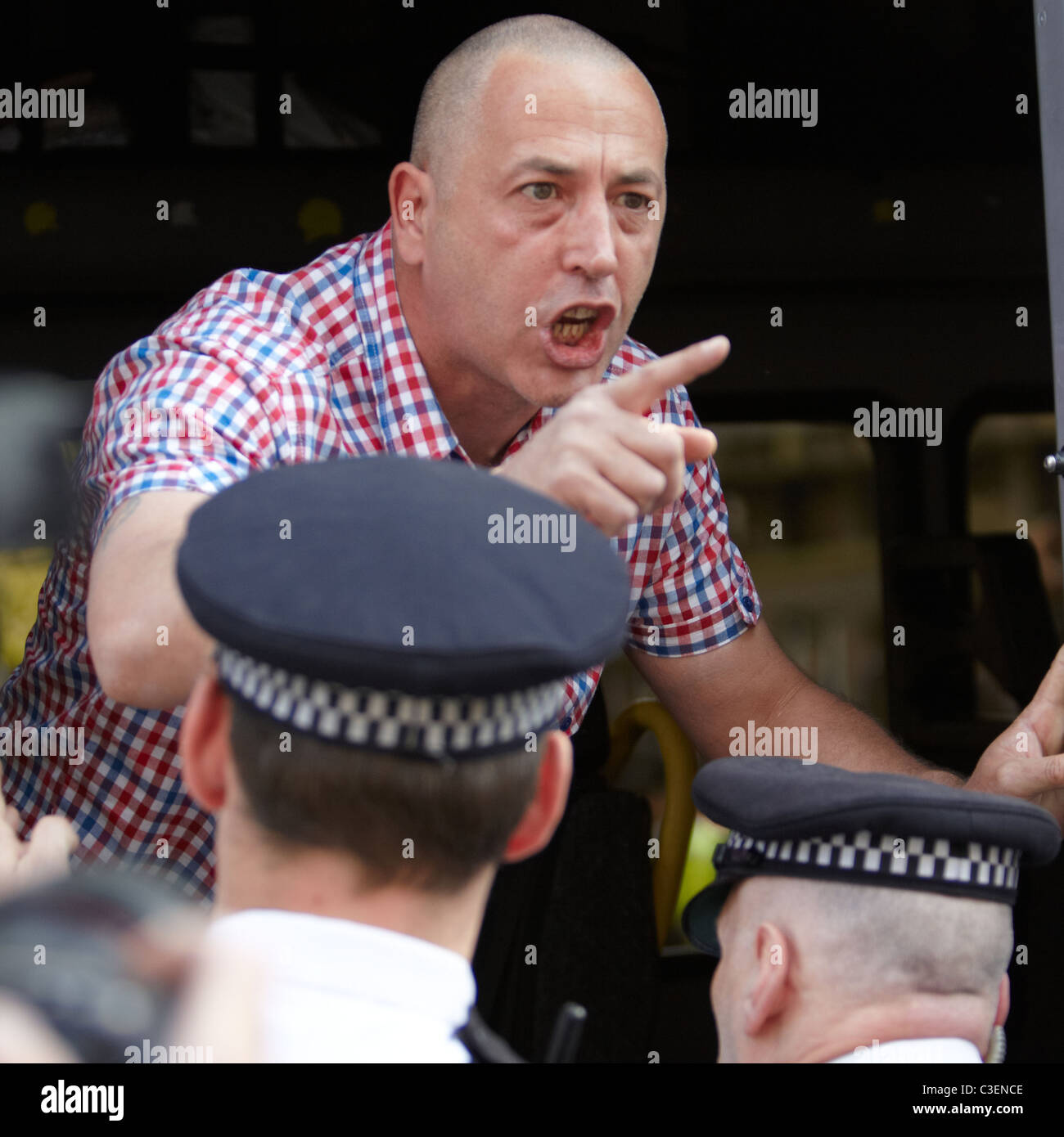 Angry edl supporter hi-res stock photography and images - Alamy