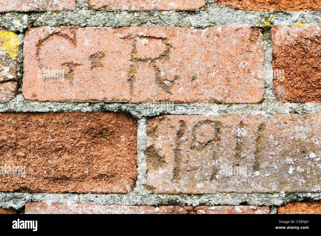 Historical graffiti on brickwork Stock Photo - Alamy
