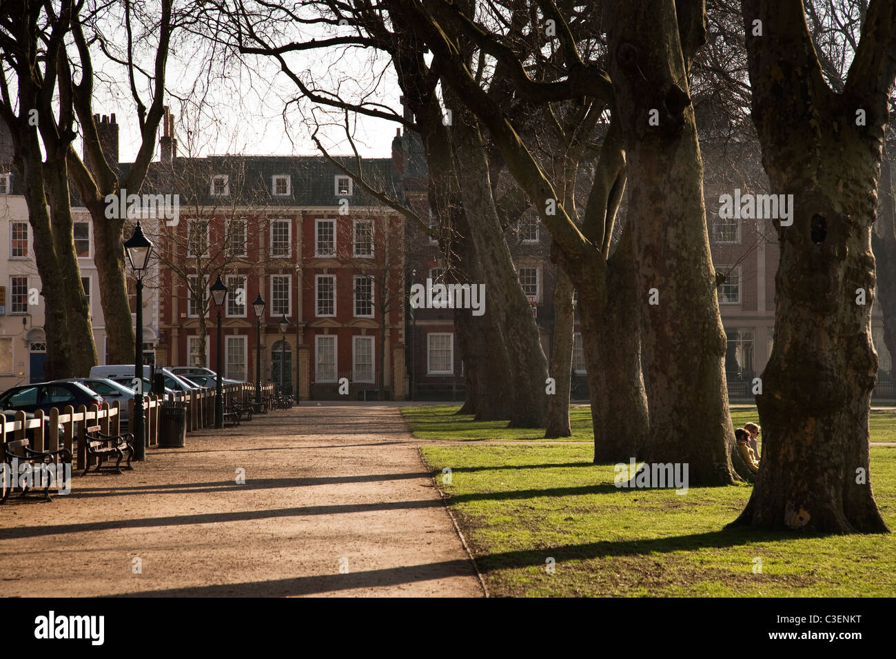A quiet moment in Queen Square Stock Photo - Alamy
