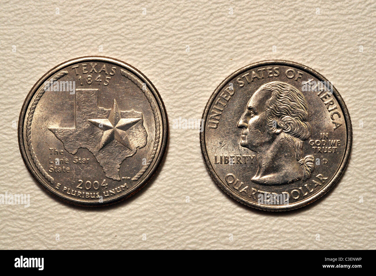 The front and back of a U.S. quarter Stock Photo - Alamy