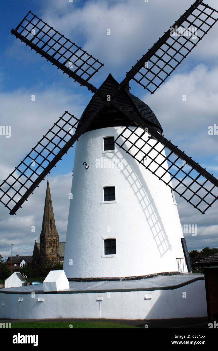 The windmill at Lytham green on the Fylde coast in Lancashire, England ...