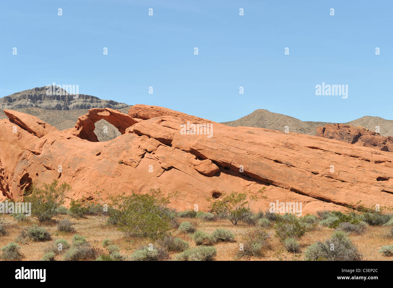 Natural Arch, Valley of Fire, Nevada 110417 39454 Stock Photo - Alamy