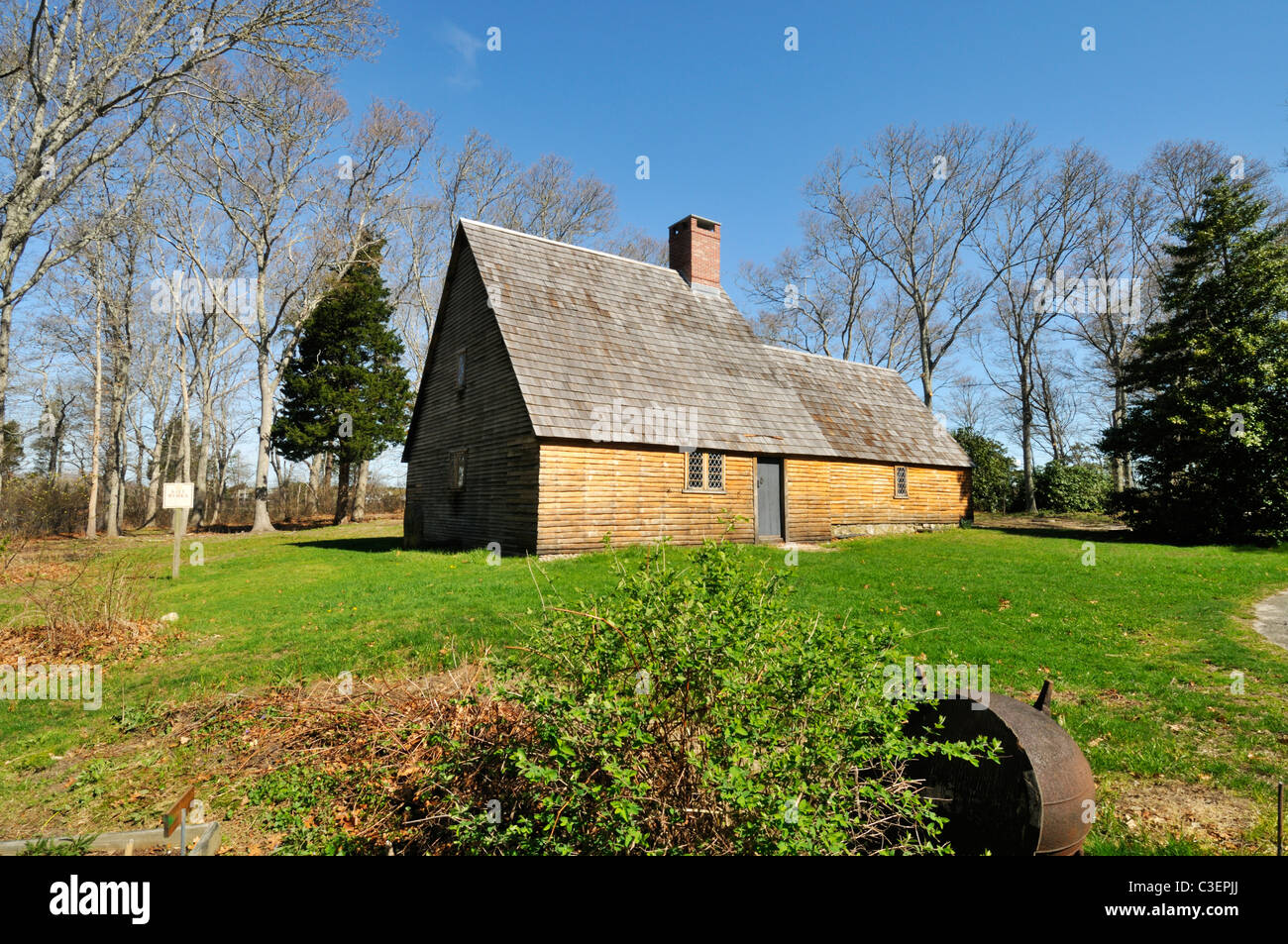 Historic Aptucxet trading post built by the Pilgrims for trading with ...