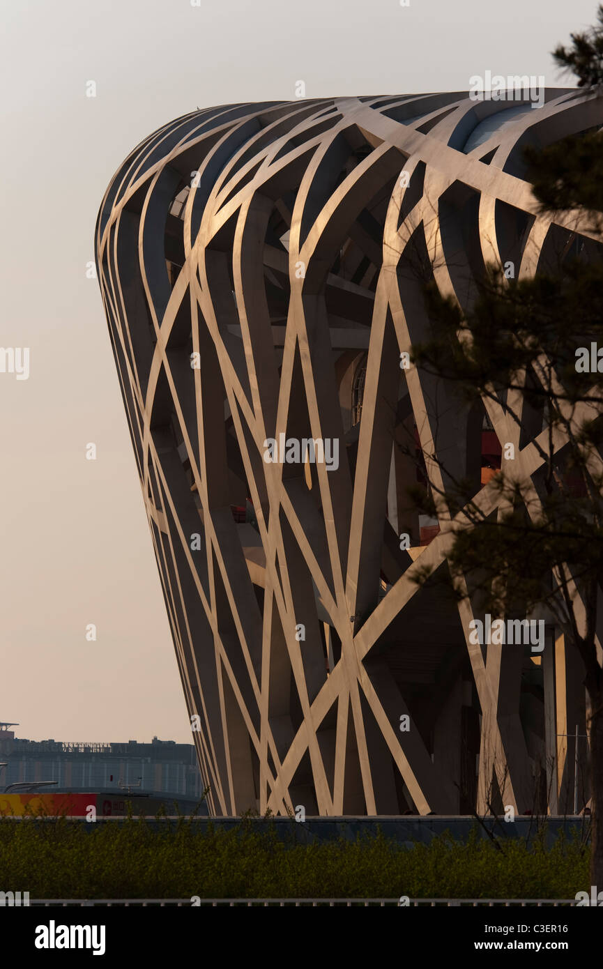 Bird's Nest National Stadium by architects Herzog and De Meuron, 2008 ...