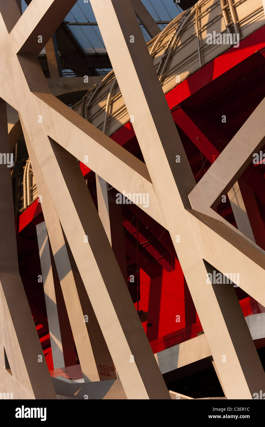 Bird's Nest National Stadium by architects Herzog and De Meuron, 2008 ...