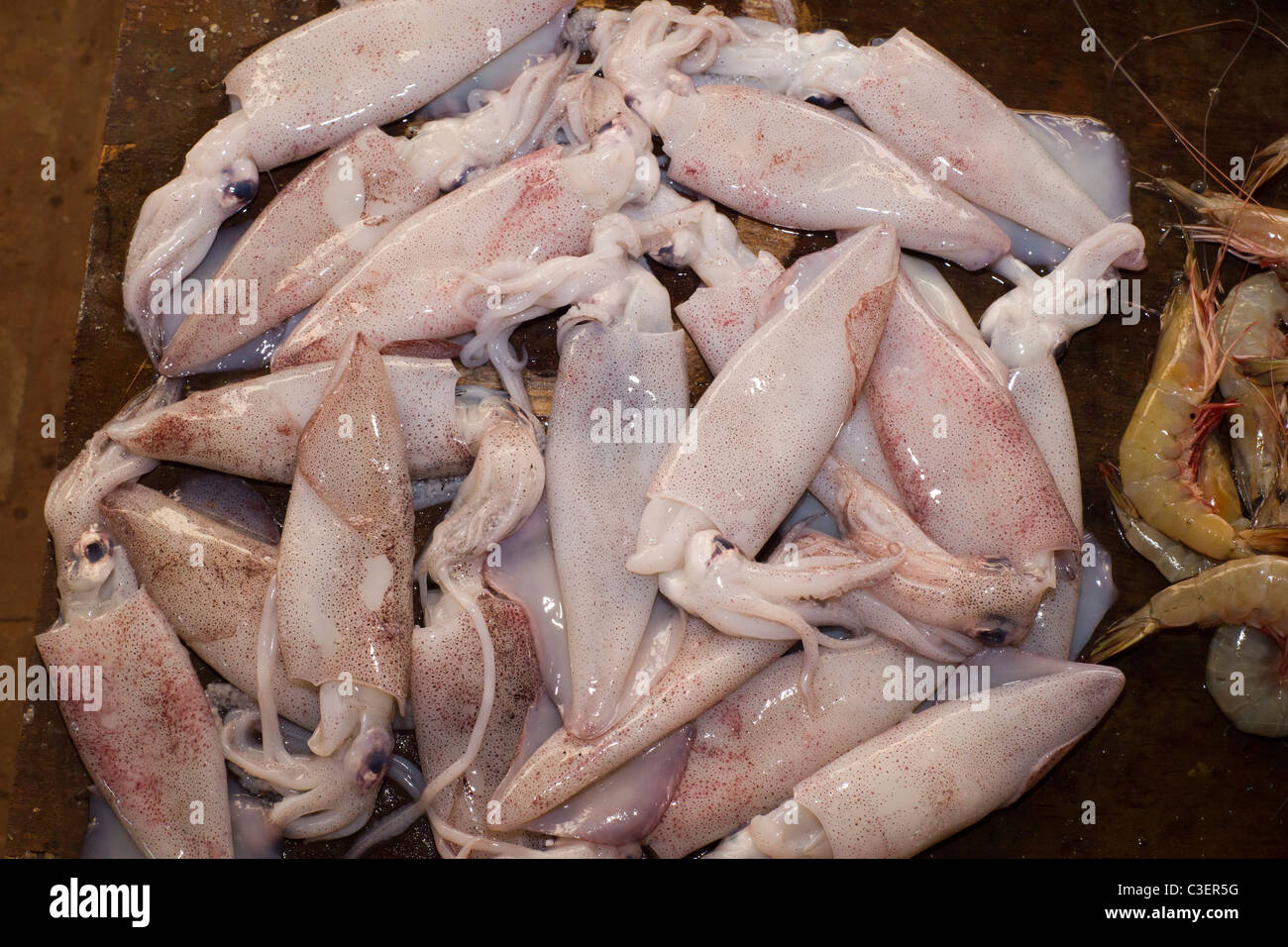 Goa calangute fish market hi-res stock photography and images - Alamy