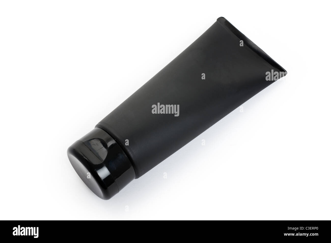 Black Cosmetics Tube with white background Stock Photo - Alamy