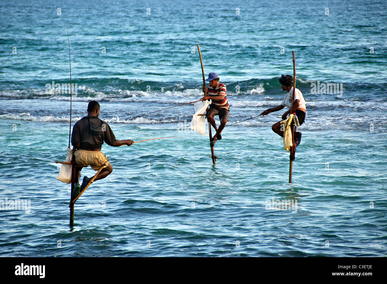 Pole and line fishing method hi-res stock photography and images - Alamy
